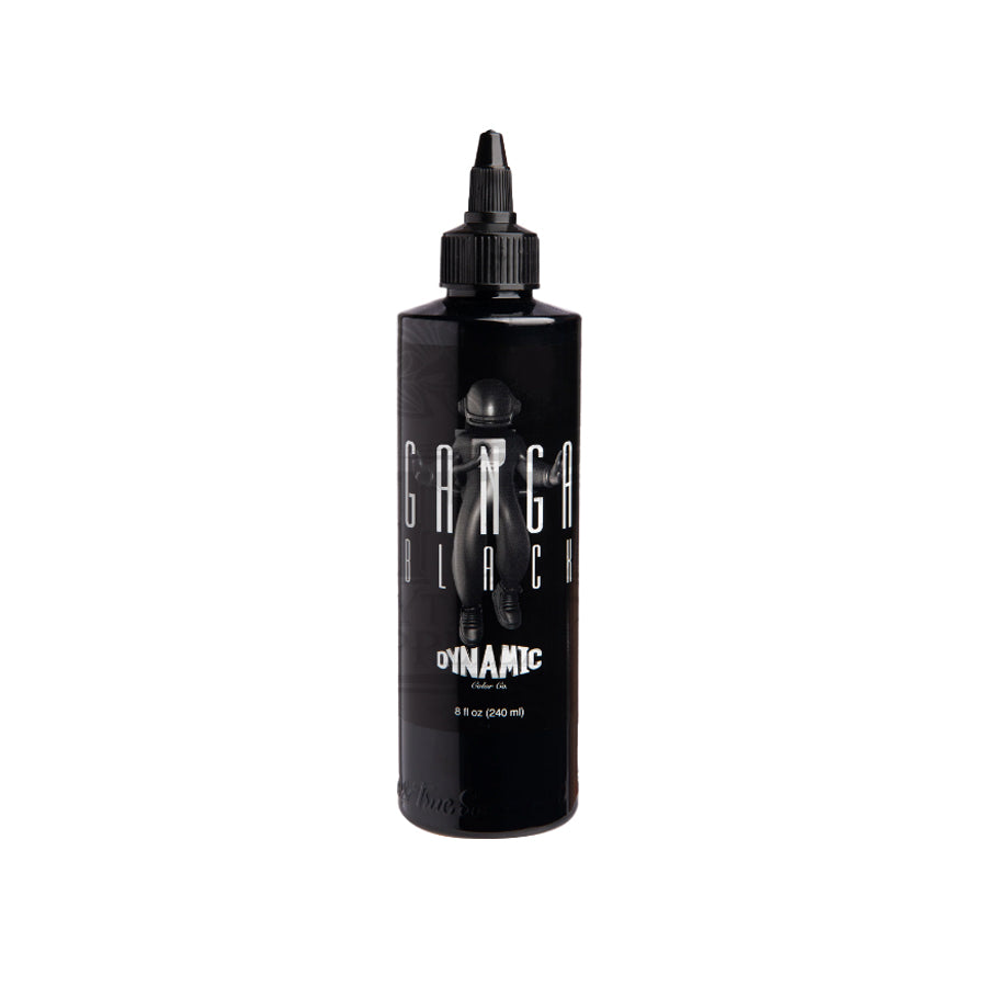 Dynamic Ganga Black Tattoo Ink - 8 oz. Bottle – Tattoo Machine India